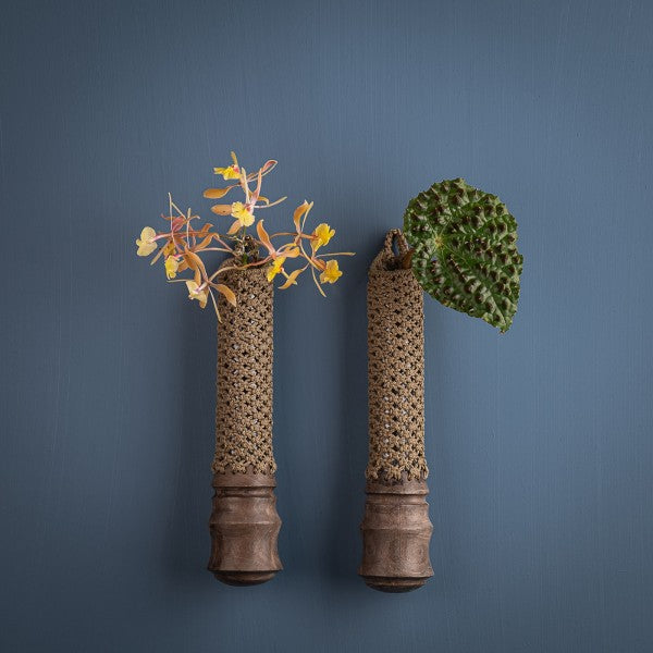 Kawayan Knitted Wall Vase - Klatt Objects | French Living Room Decor ...
