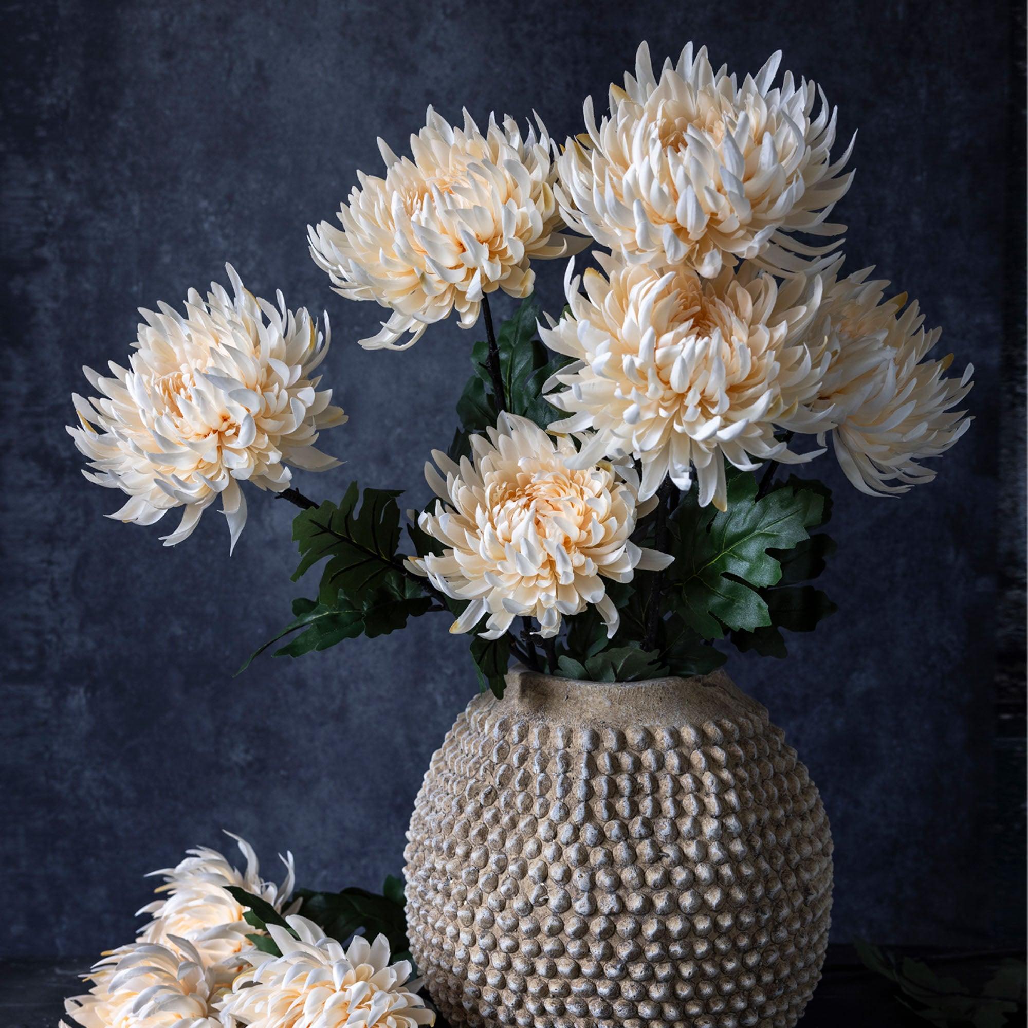 Chrysanthemum Cream Stem - Abigail Ahern | A Stylish Easter Brunch